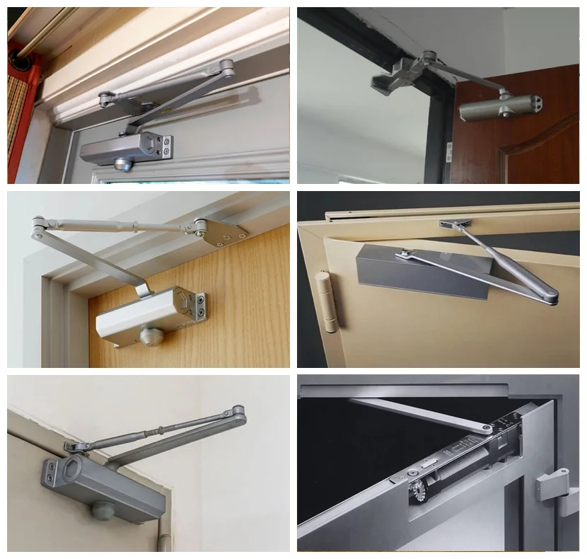 Overhead Concealed Door Closer - Adjustable Automatic Closer for Glass ...