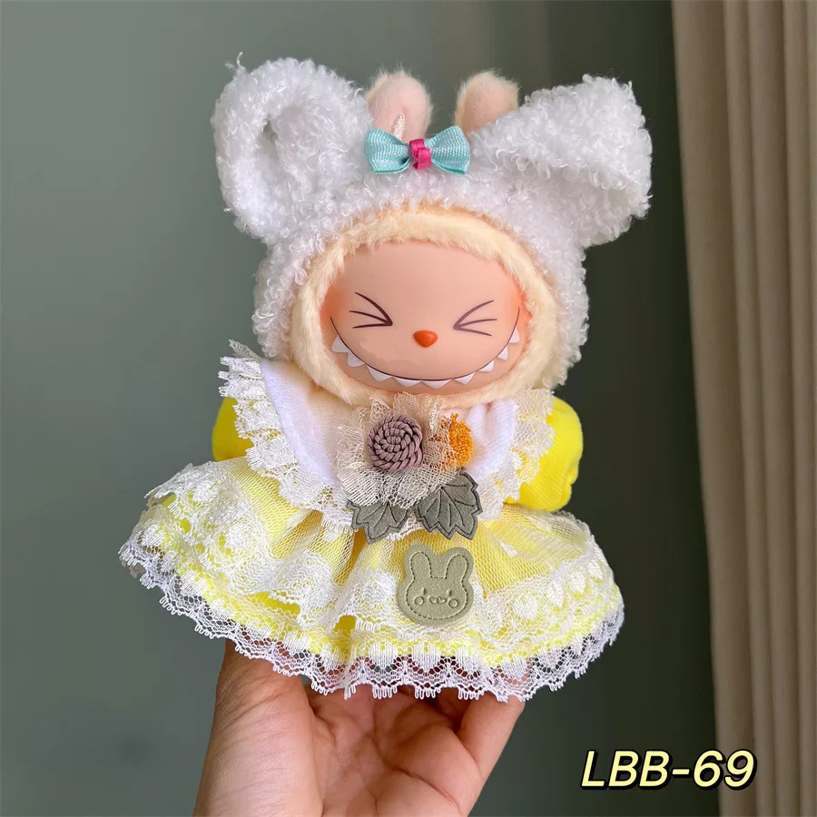 Labubu 17CM Plush Doll with Stress Relief ACG Name Demon Slayer