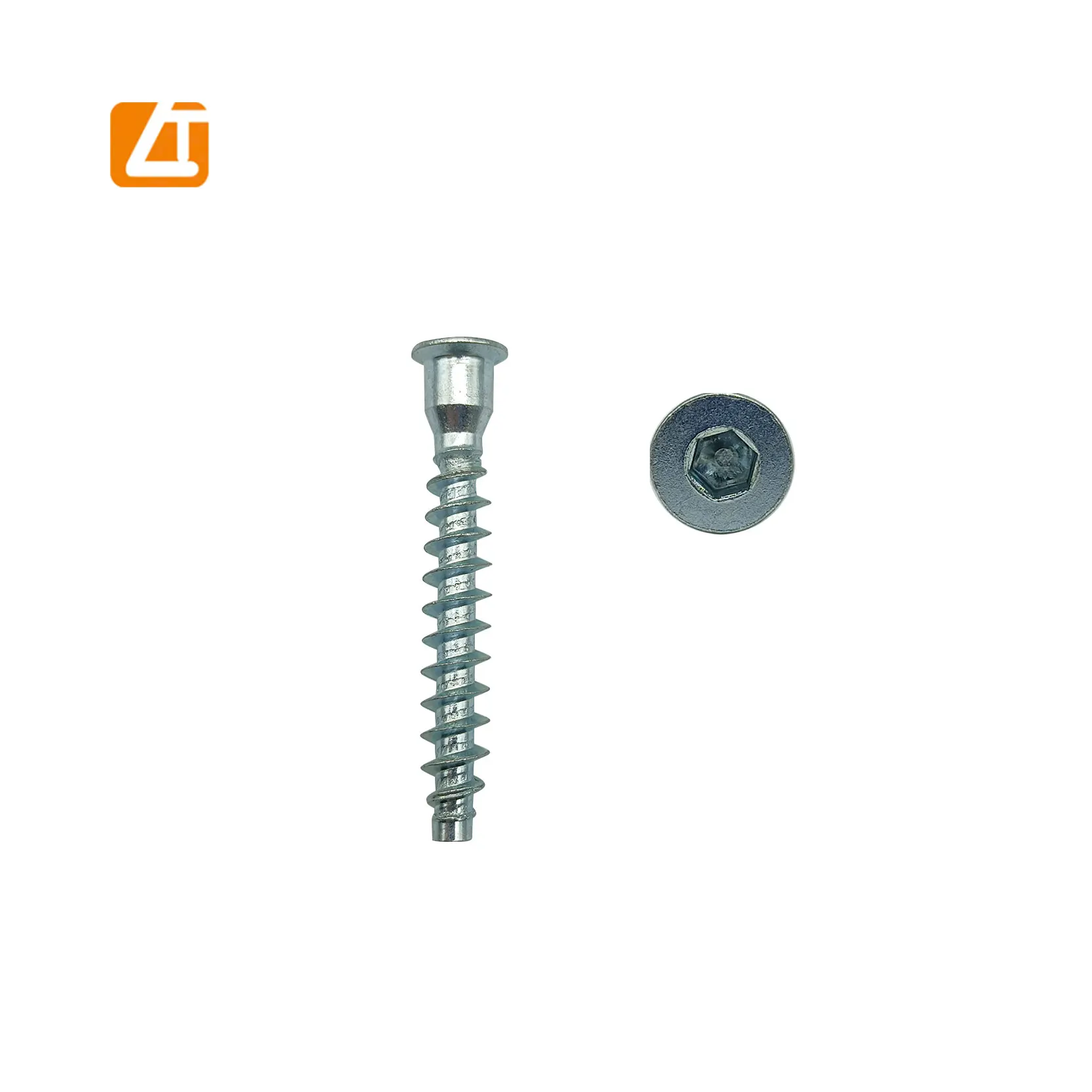 High Quality Steel Zinc Hex Head Confirmat Screw Furniture Screws And ...