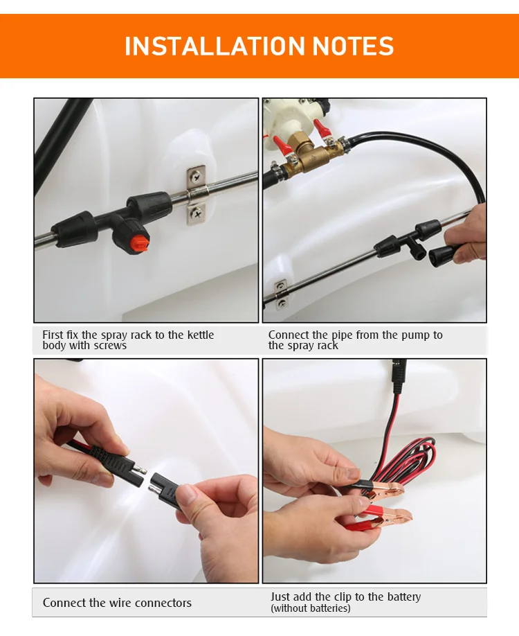 Seesa 60/100L Electric Diaphragm Pump ATV Sprayer - All-Season Convenience