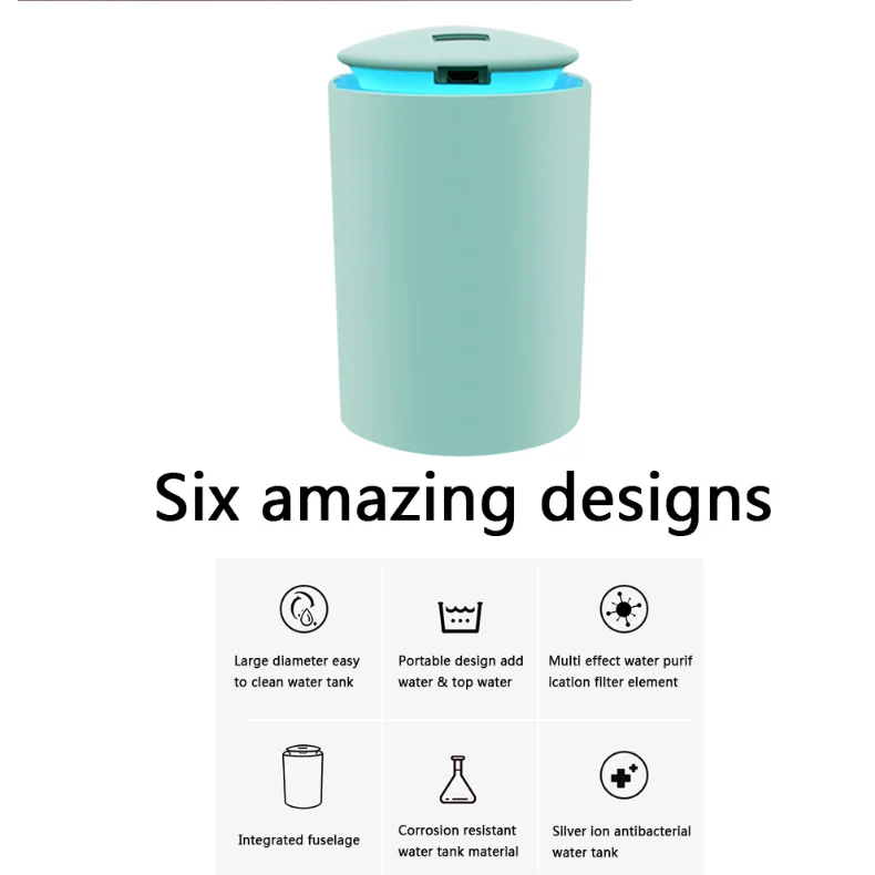 260ml Hot Selling Diffuser Machine With 7 Colorful Led Light Circle ...