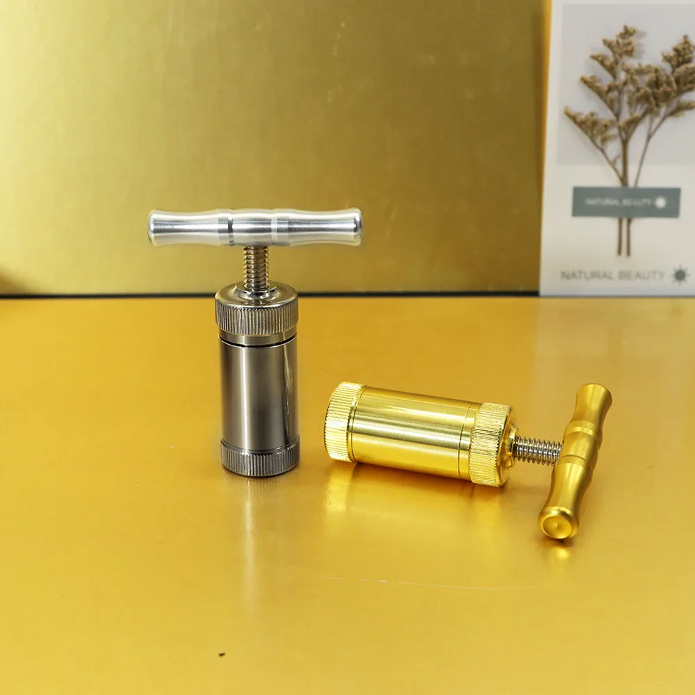 T Type Zinc Pollen Press Dry Herb Presser Compressor Herb Puck Press ...