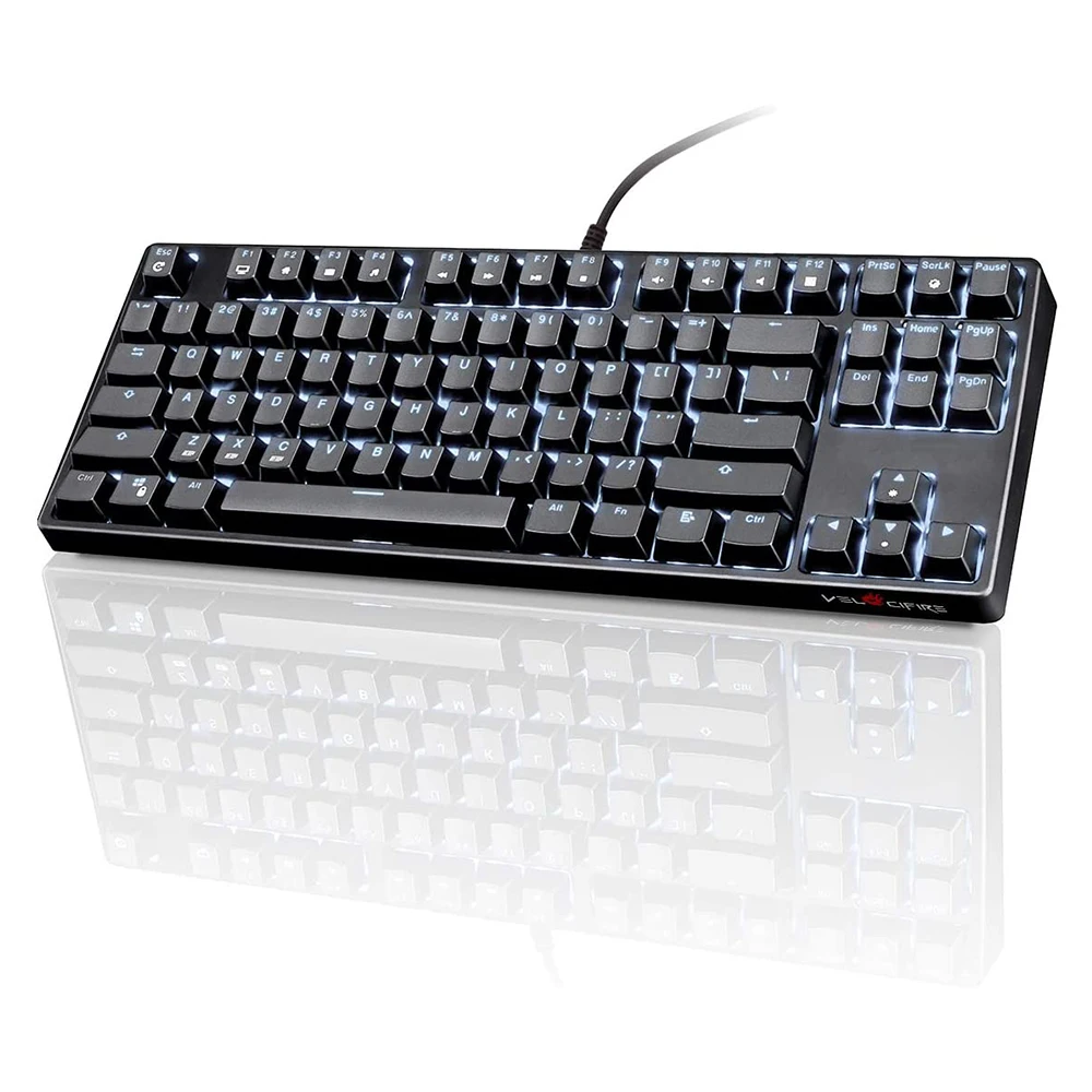 Usb Mechanical Keyboard Brown Switch 87 Keys Led Wired Keyboard With ...