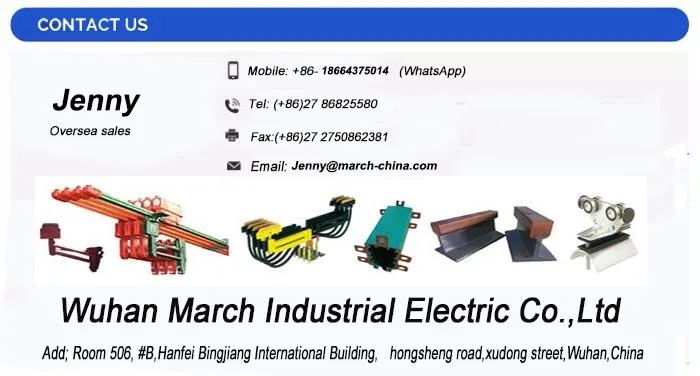 March 100A Crane Bus Bar Current Collector for Overhead Crane