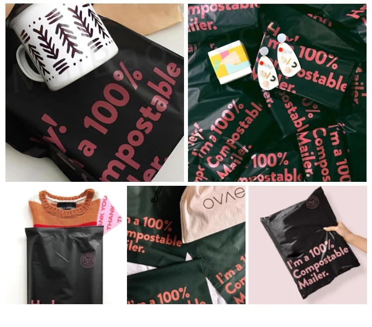 Custom Logo Printed Biodegradable Poly Mailers Fedex Shipping Envelopes ...