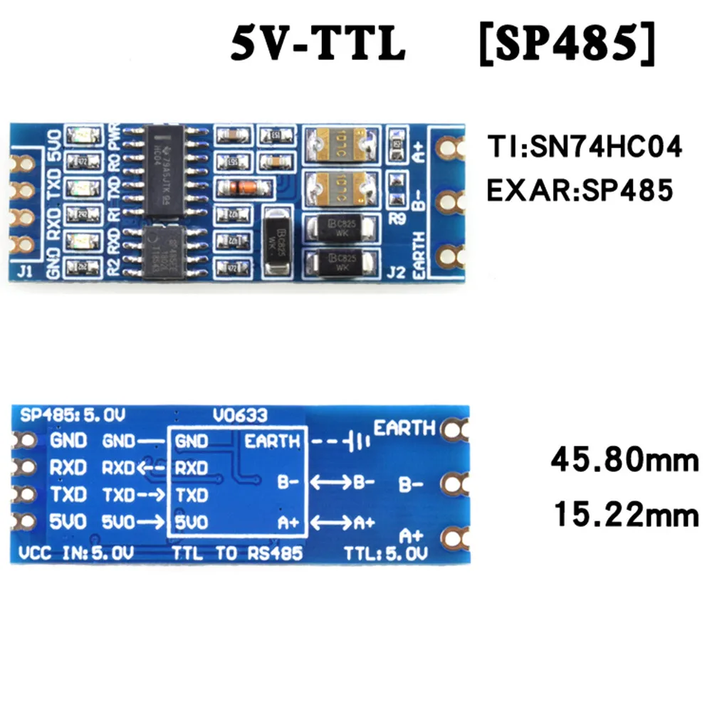 Taidacent MAX13487 SP485 MAX3088 SP3485 3.3V 5V Isolated 485にSerial ...