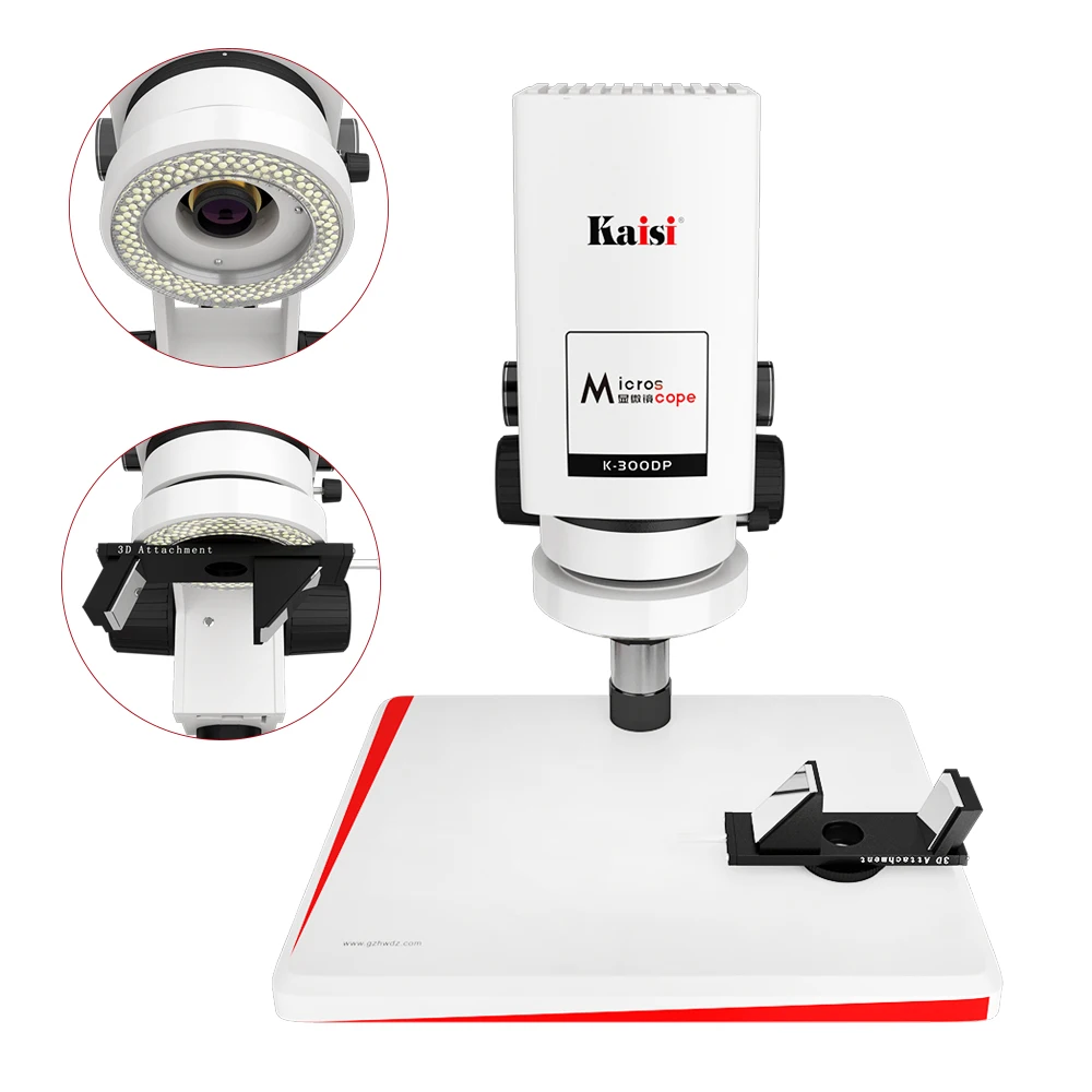 Kaisi 300DP 3D Video Microscope - 360 Degree Rotation Inspection