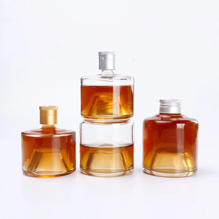 Wholesale Custom Unique Odd-Shaped Stackable Glass Bottles