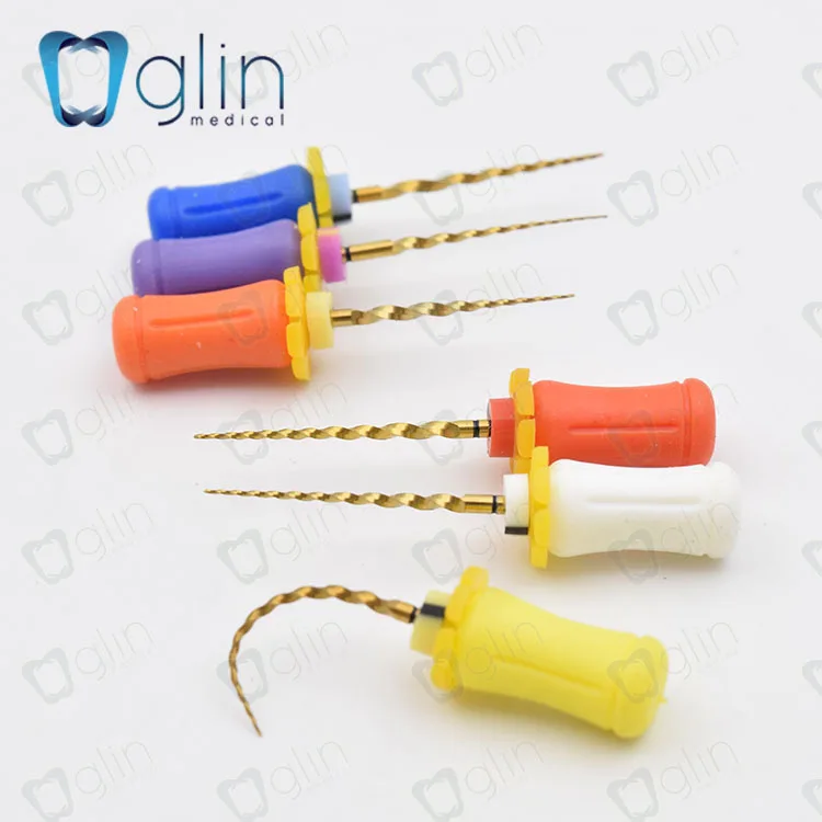 Glin Dental Super Gold Heat Activation Niti Files For Hand Use 25mm S1 ...