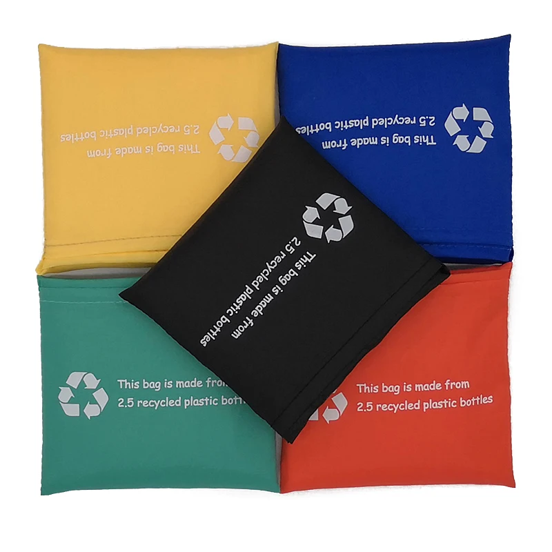 Custom Logo Folding Bag - Eco-Friendly Recycled Polyester
