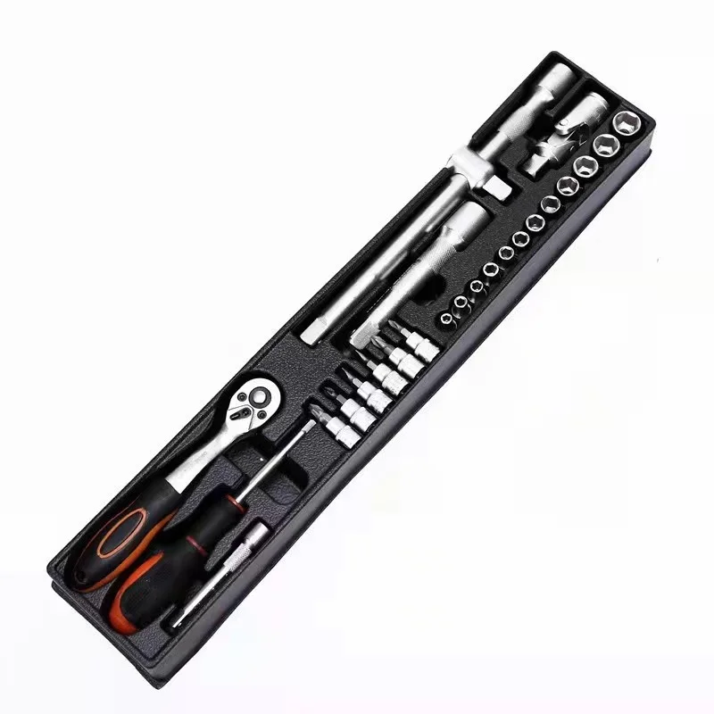 Three-layer Foldable Iron Tool Box - 85 Piece Set for Repair