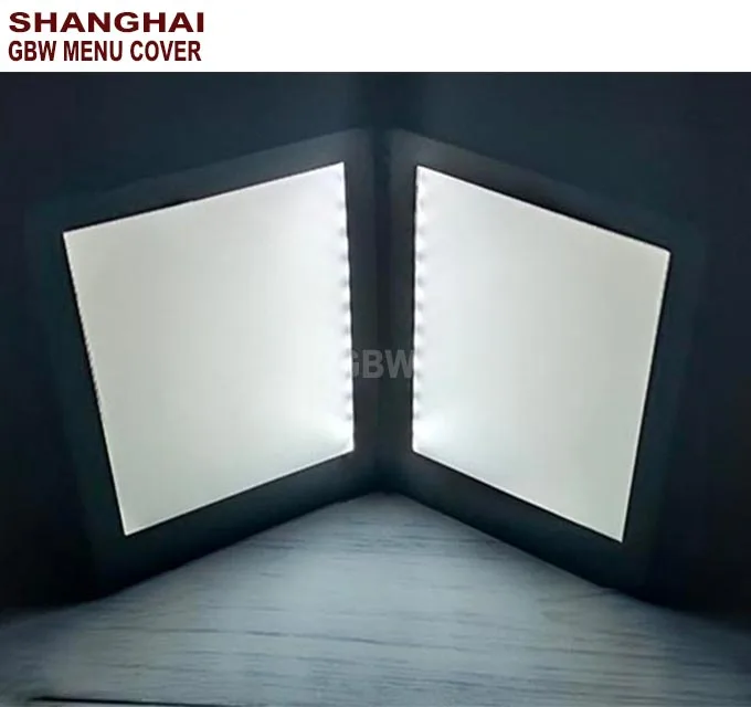 High Quality Light up Menu Cover Led Light Menu for Restaurant ...