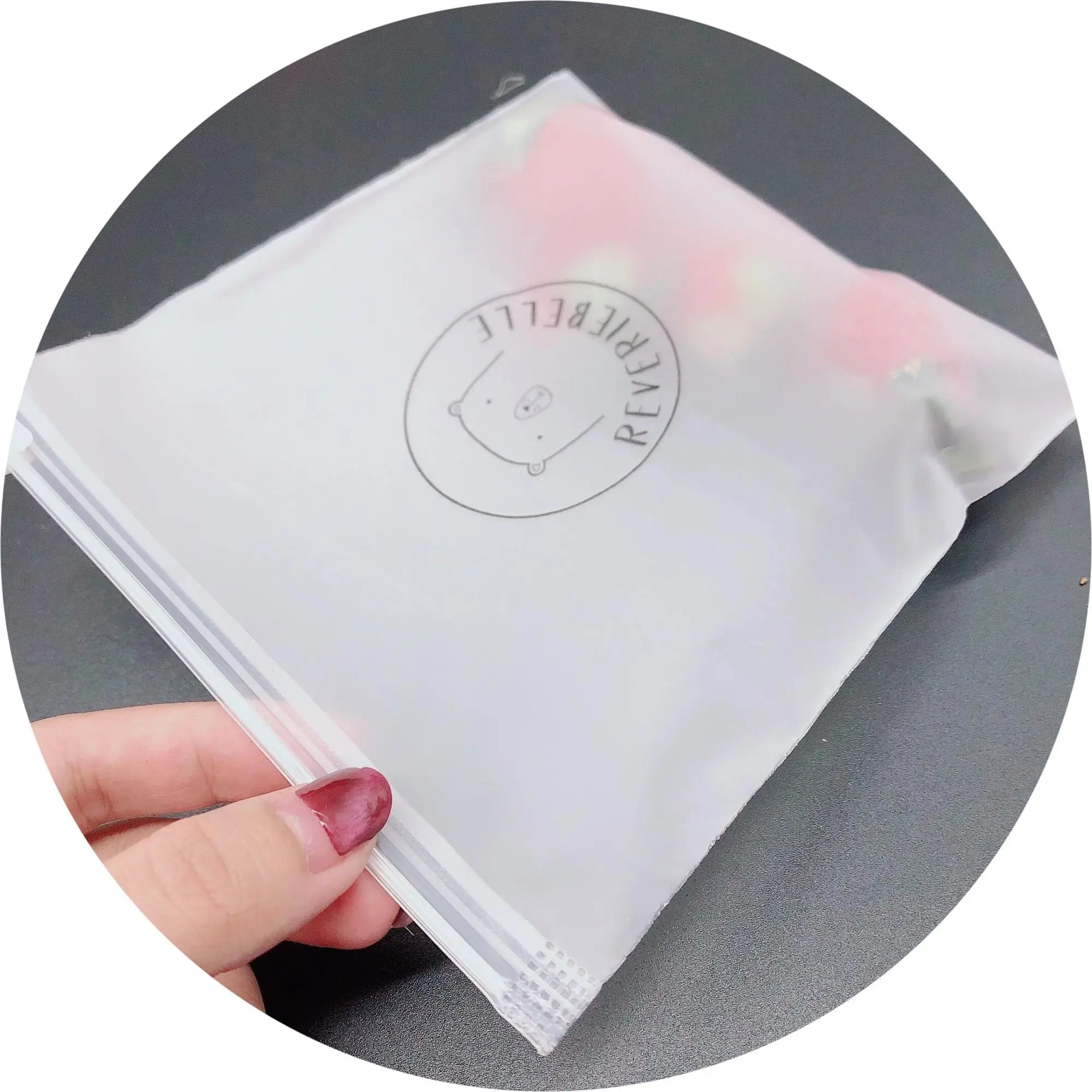 Eva Frosted Slider Bags Matte Zipper Bags For Clothing With Custom Logo ...