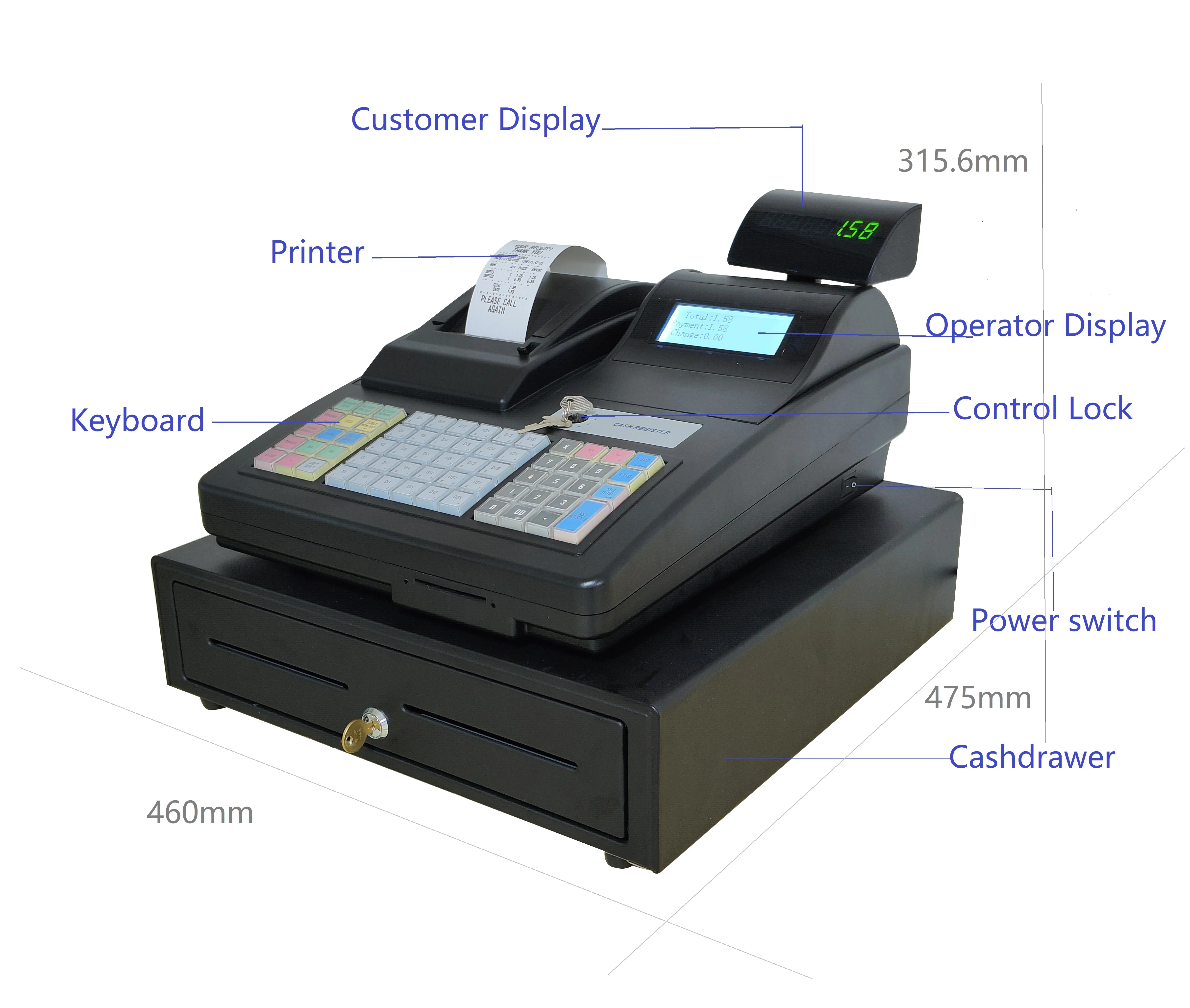 Longfly Eposelectronic Cash Register Old Pos Systems Machines For Sale ...