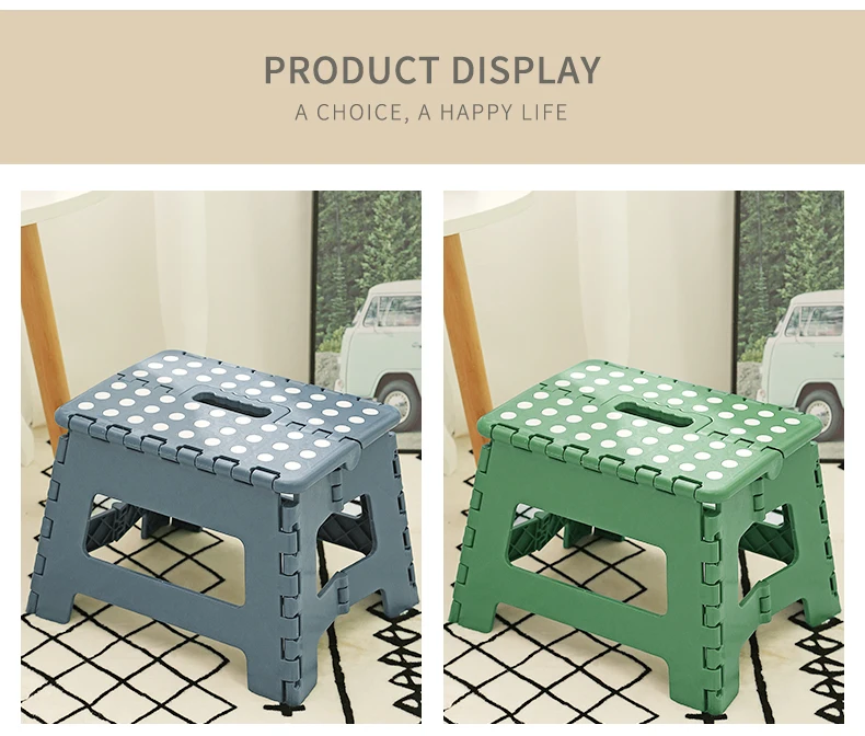 JIAQI Plastic Folding Step Stool for Children - Modern & Foldable