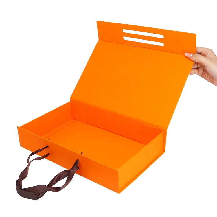 Bespoke High-end Rigid Gift Box With Handle Shoes/clothing Box - Buy ...