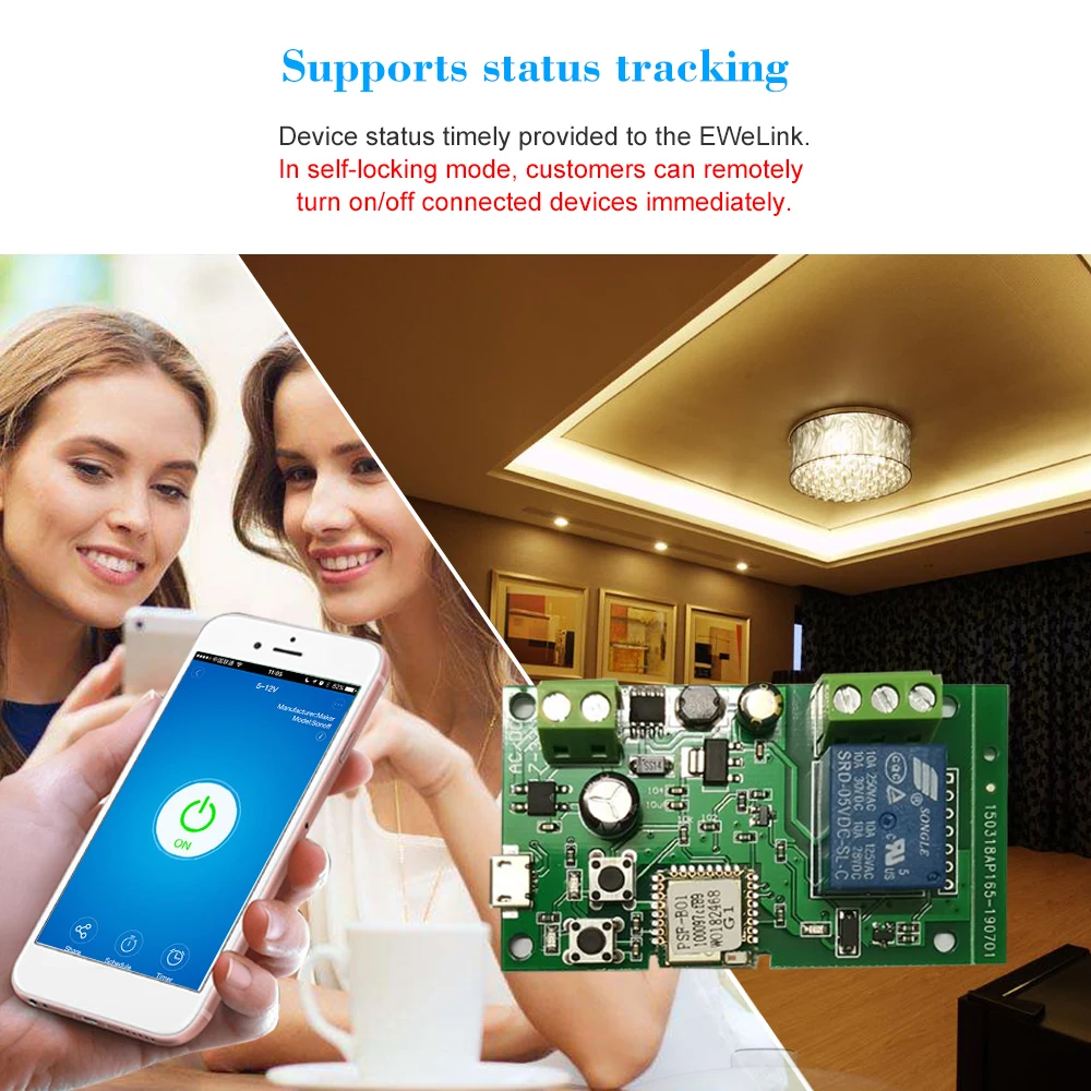 Ewelink Module DC 7V 12V 32V Smart Remote Control Wifi Switch