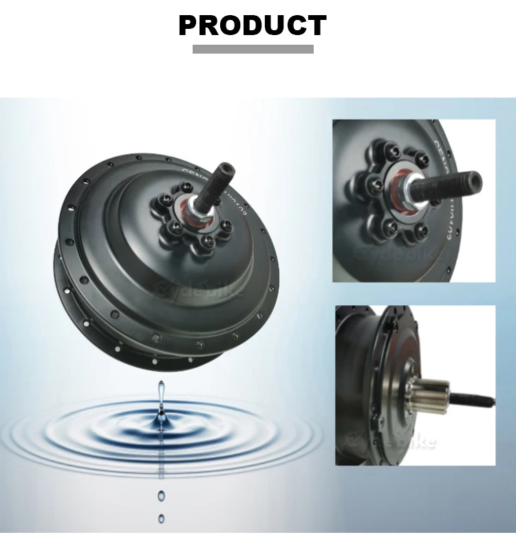 9 Pin Connector Bldc Hub Motor 36v 250w for E-Bike Rear Wheel