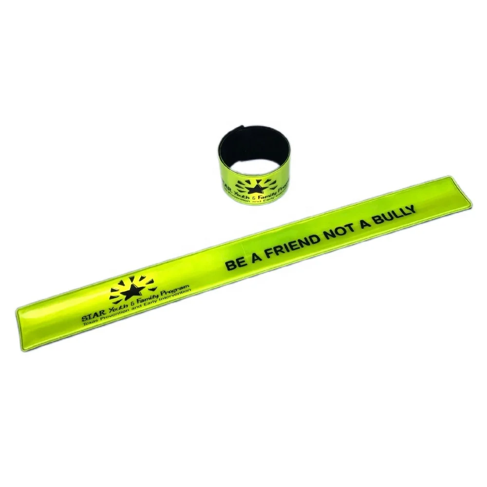 Fashion Customized Reflect PVC Slapwrap Adult Size Adjustable Soft ...