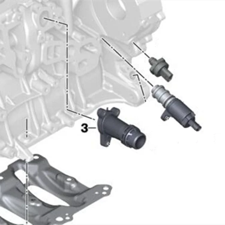F20 F21 F40 F22 F23 F46 F30 Water Coolant Connector For Bmw F31 F32 F35 ...
