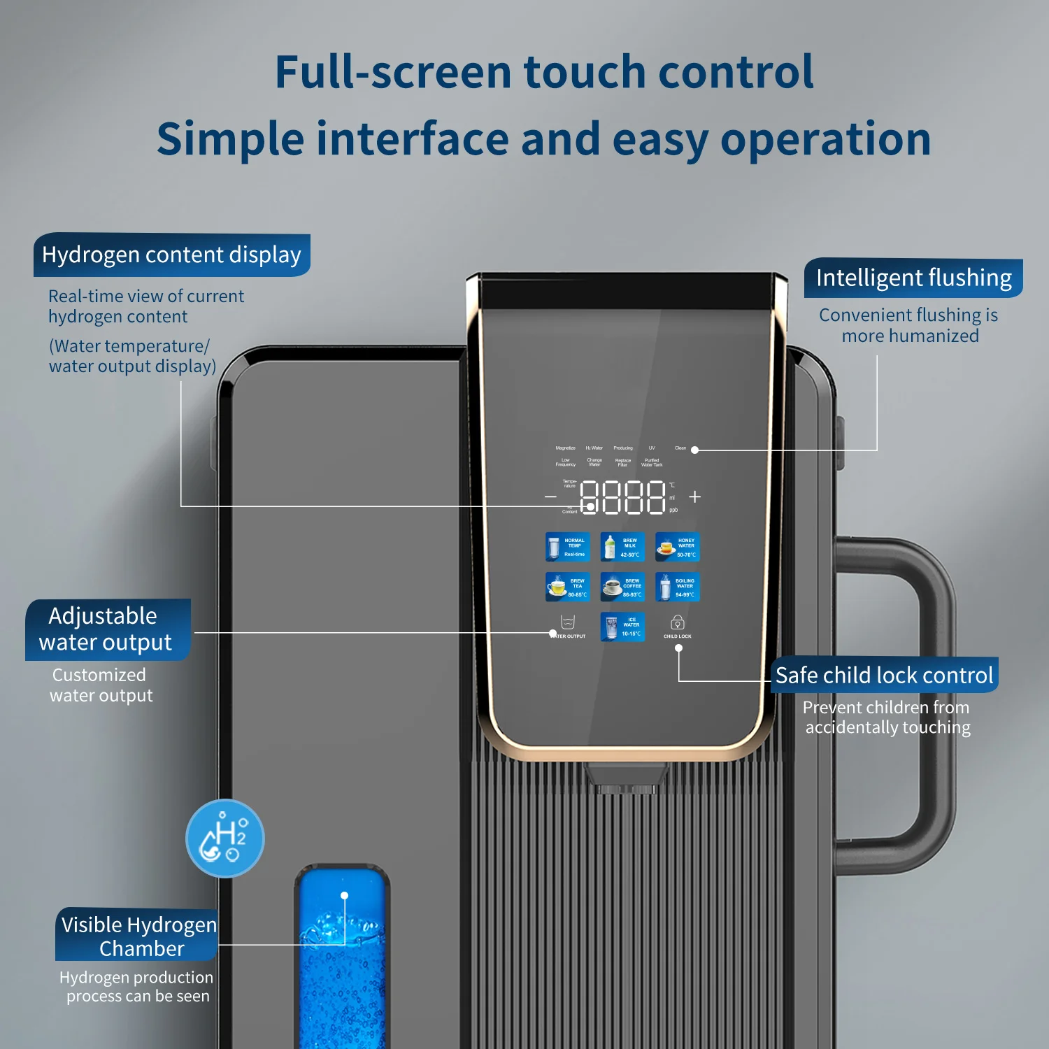 WOPIN H Hydrogen Water Dispenser - Luxury & Efficiency
