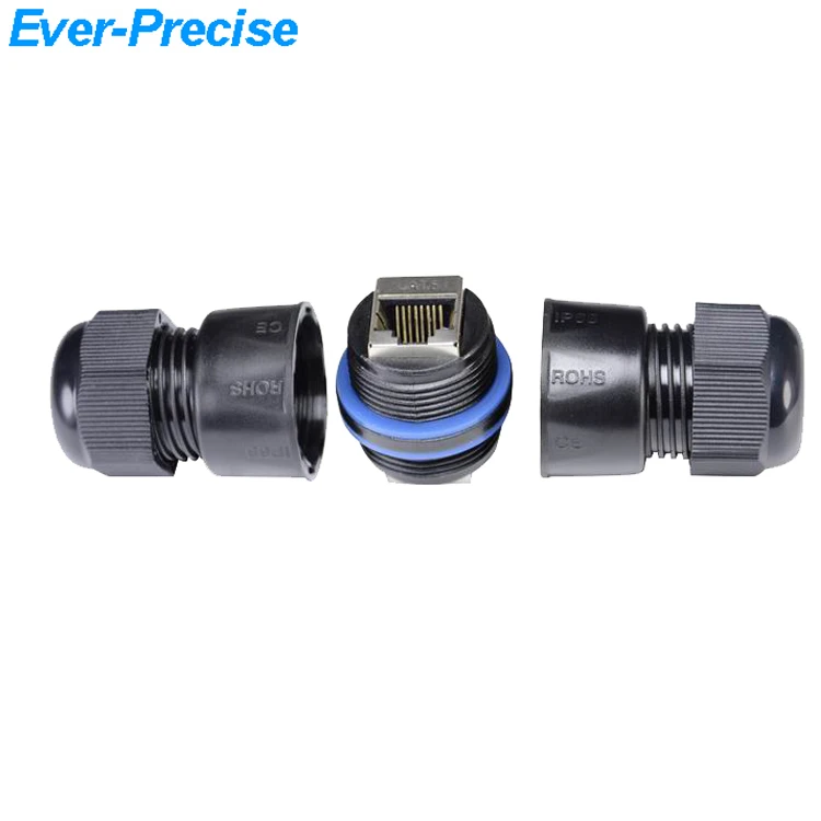 Shield Outdoor CAT6 RJ45 Coupler M25 Waterproof Connector