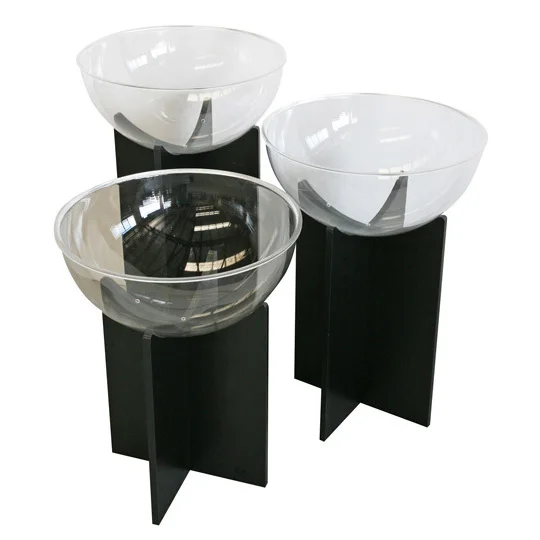 Custom Half Sphere Clear Retail Dump Bin Display Acrylic Dump Bin With ...
