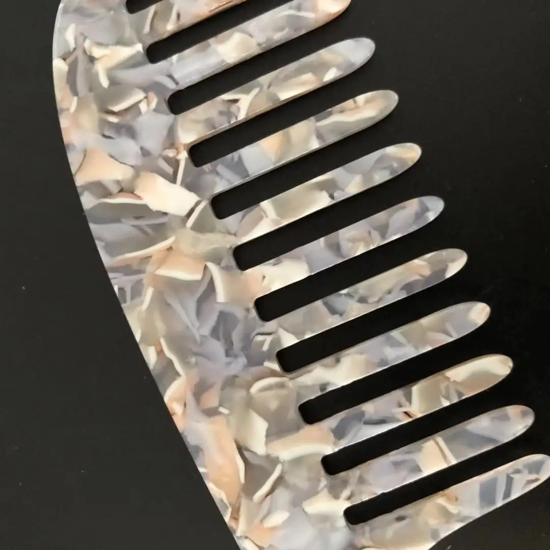 Gift For Long Hair Handmade Cellulose Acetate Hair Comb With Handle ...