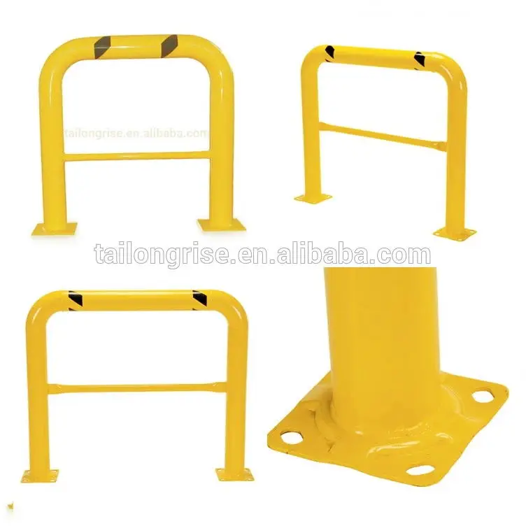 U Shape Car Parking Barrier - Buy High Profile Machine Guard With Mid ...