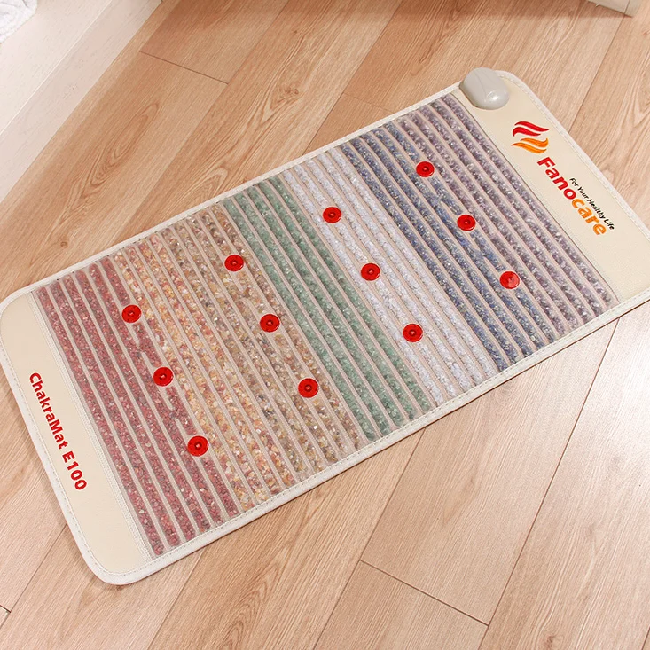 7 Gemstone Amethyst Infrared Crystal Chakra Mat Photon Heating Negative ...