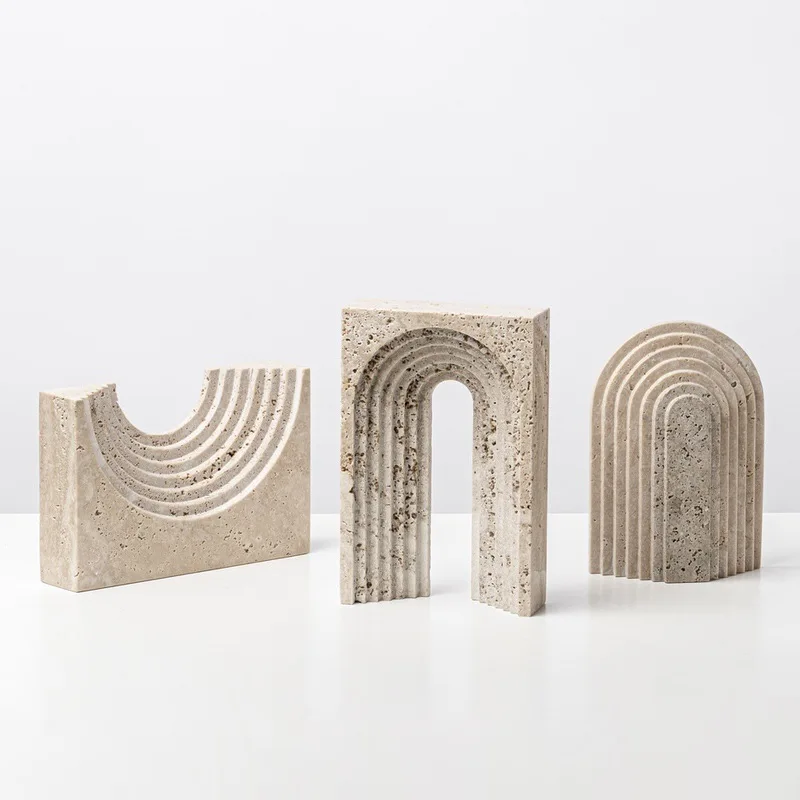 Natural Travertine Stone Arch Design for Home Decor