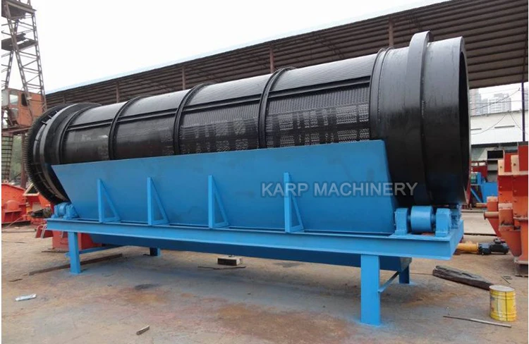 Quarry Sand Soil Sifter Rotary Drum Screen Trommel Screening Equipment ...