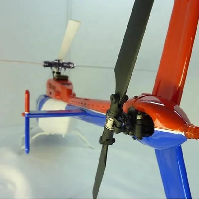 Helicopter Fuselage 470 BELL 407 RED White BLUE Painting KIT