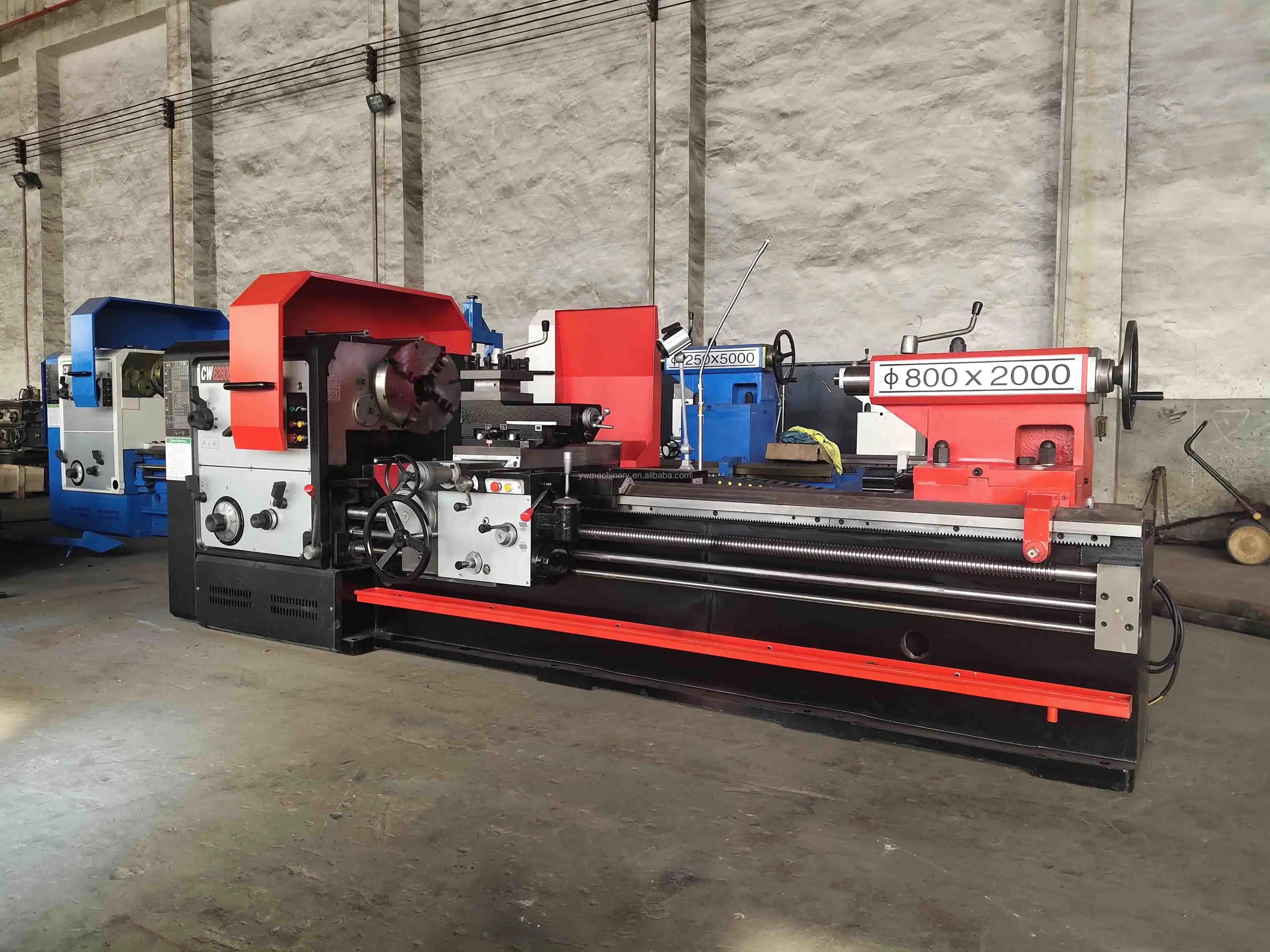 Heavy Duty Big Bore Gap Bed Lathe Machine Price Cw62103c Cw62123c ...