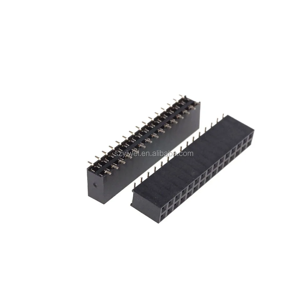 Smt Pcb Female Header 2.54 Mm 0.100" Pitch 2x15 Pin 30 Position Dual ...