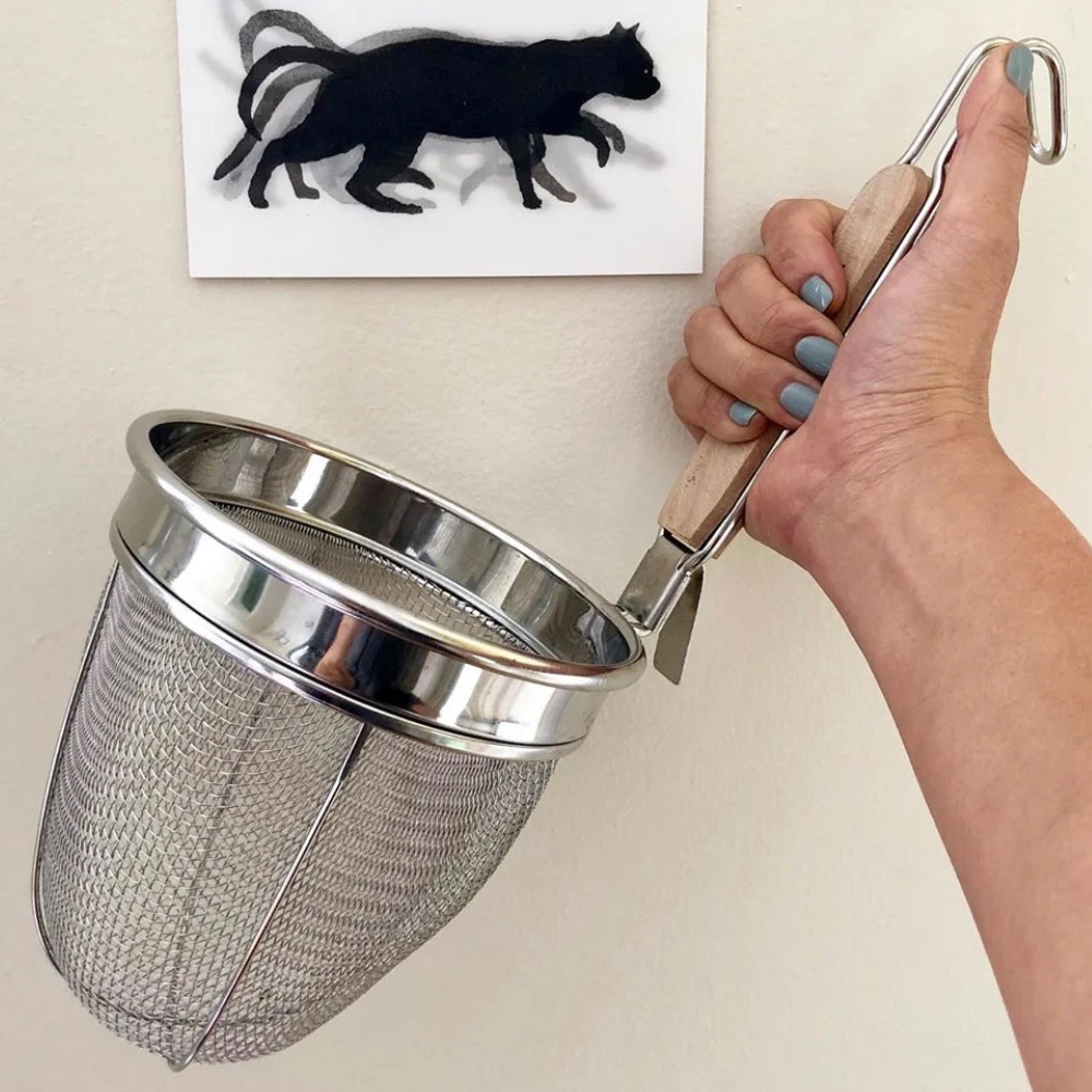 Food Tools Noodle Strainer With Wooden Handle - Buy Colander With ...