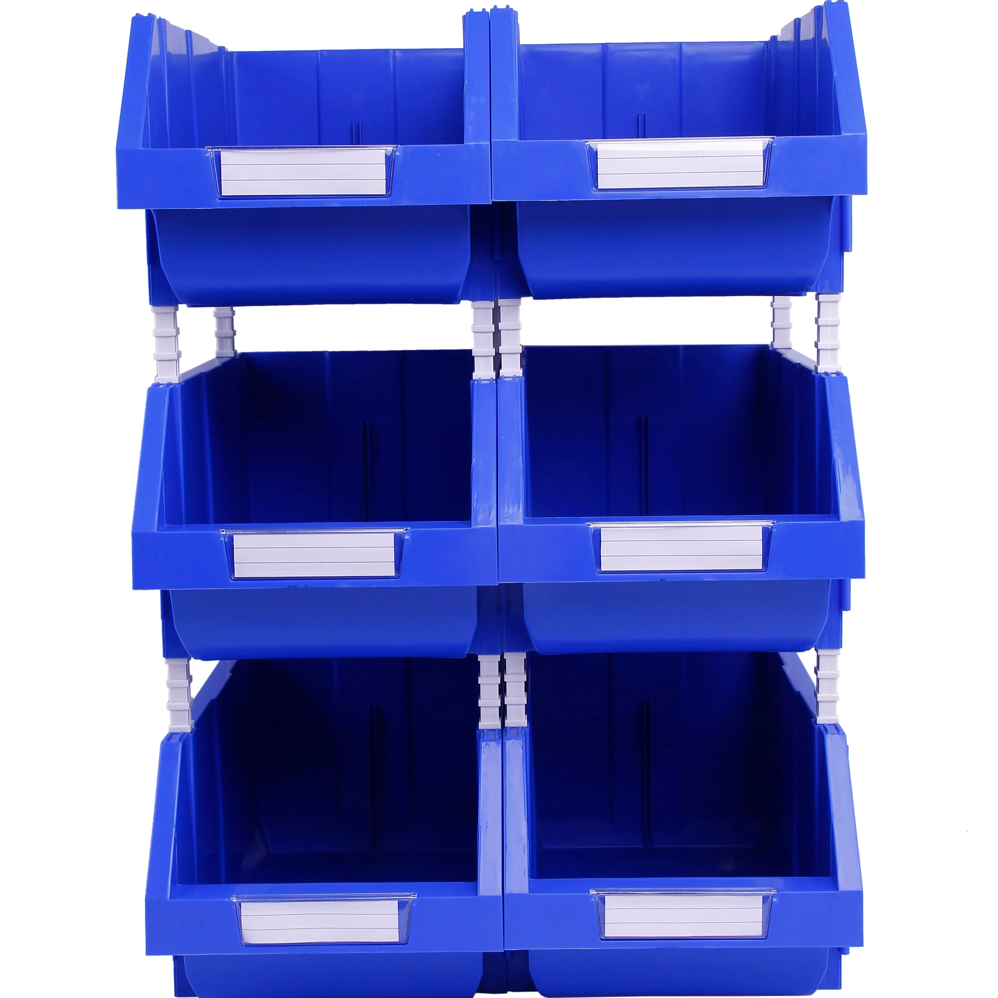Stackable Plastic Storage Bins Multi Function Plastic Shelf Bin Storage