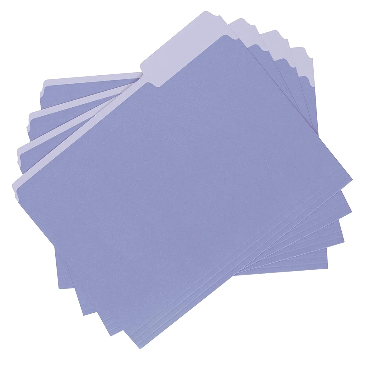 Office Stationary Durable 11 Pt Lavender 1/3 Cut Tab Letter Size 8.5 by ...
