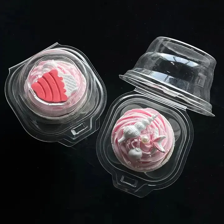 wholesale Disposable Plastic hinged/clamshell transparent single ...