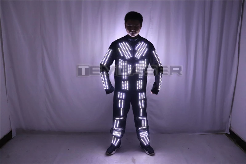 Tron Led Suit Traje Led Robot Suit Led Clothing Luminous Dance Costume ...
