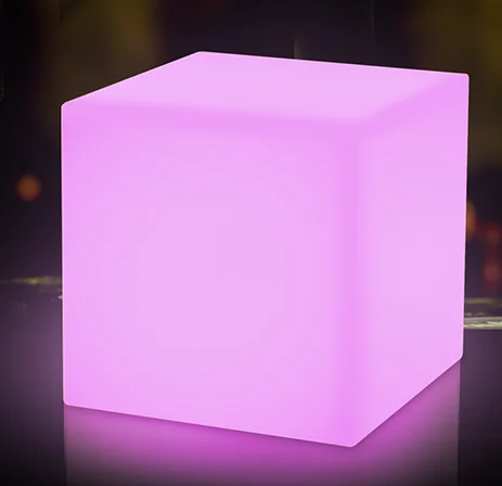 Waterproof Light Up Cube Rechargeable Led Cube For Decoration - Buy Led ...