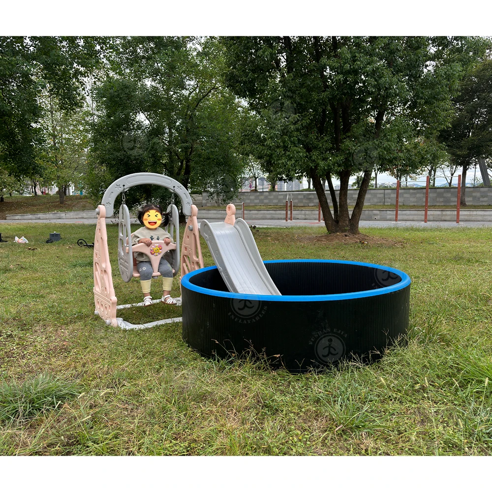 Kids Drop Stitch Inflatable Pool Ocean Ball Pit Swing Sliding Pool ...