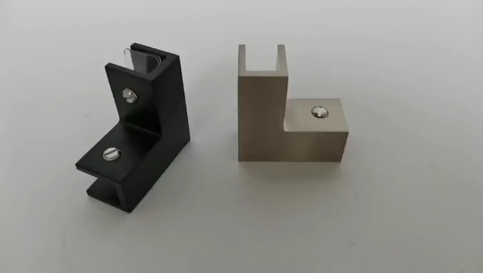 Frameless Glass Holders Clamp Glass Partition Satin Corner Bracket ...