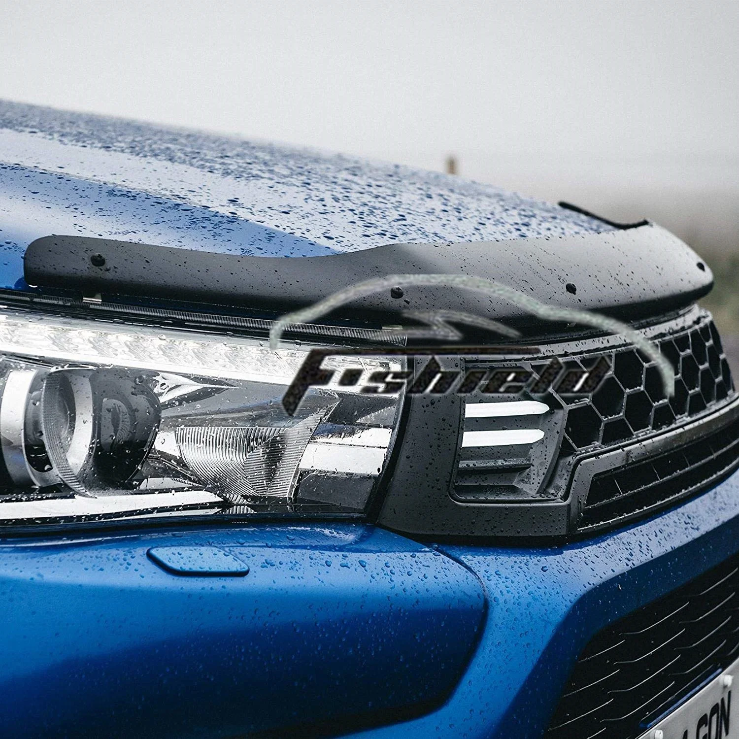 For Hilux Mk8 2016 Bonnet Guard Protector - Bug Shield - Stone Guard ...