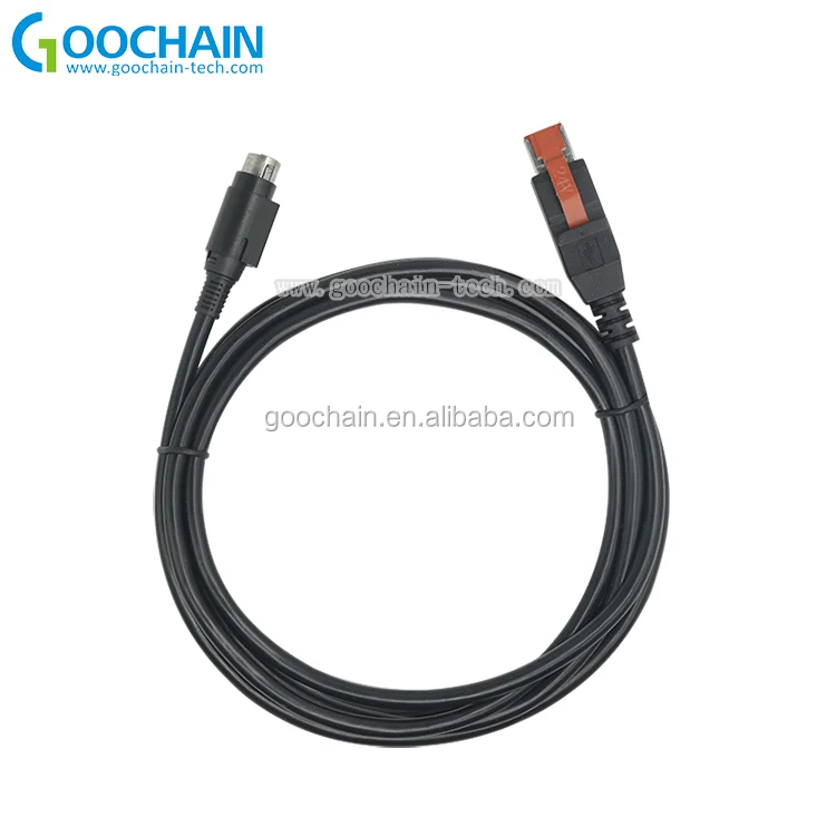 Hosiden Mini Din 3 Pin to 24V Poweredusb Cable for Printers