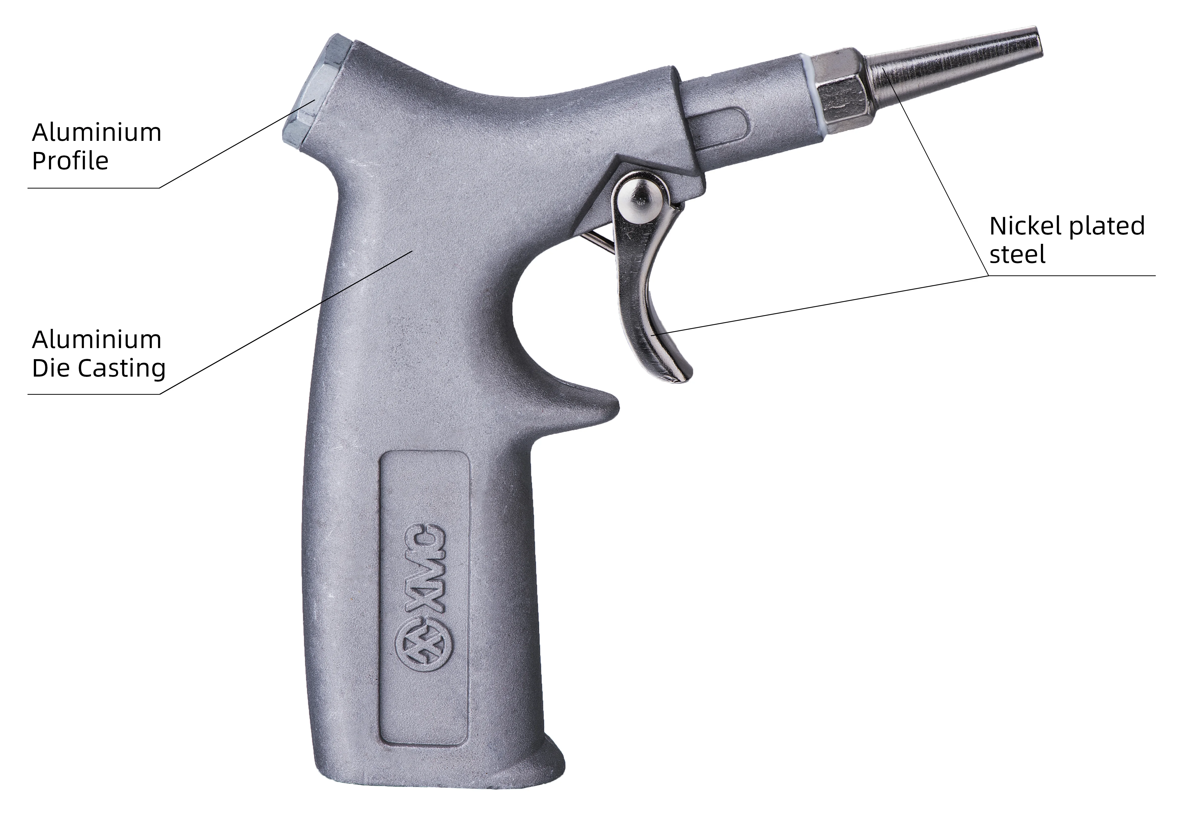 Xmc Pqq 150 Psi Pneumatic Tool Aluminum Industrial Air Blow Gun With ...