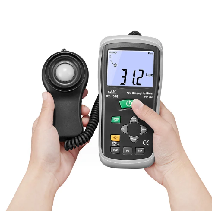 Dt-1308 Portable Photometer Illumination Meter Luminance Meter ...