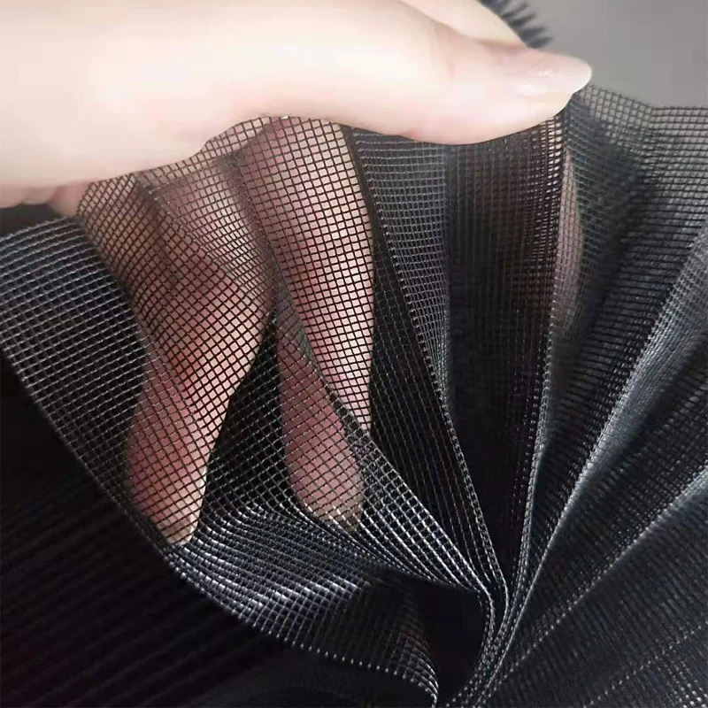 Waterproof Plisse Insect Screen Polyester Pleated Mesh For Window And ...