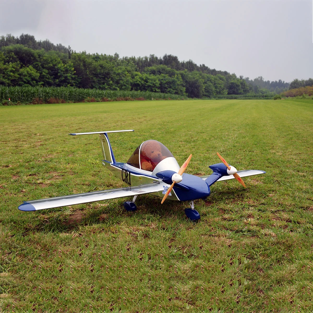 Cri-Cri 70 RC Airplane Toy - Wood Remote Control Model Aircraft