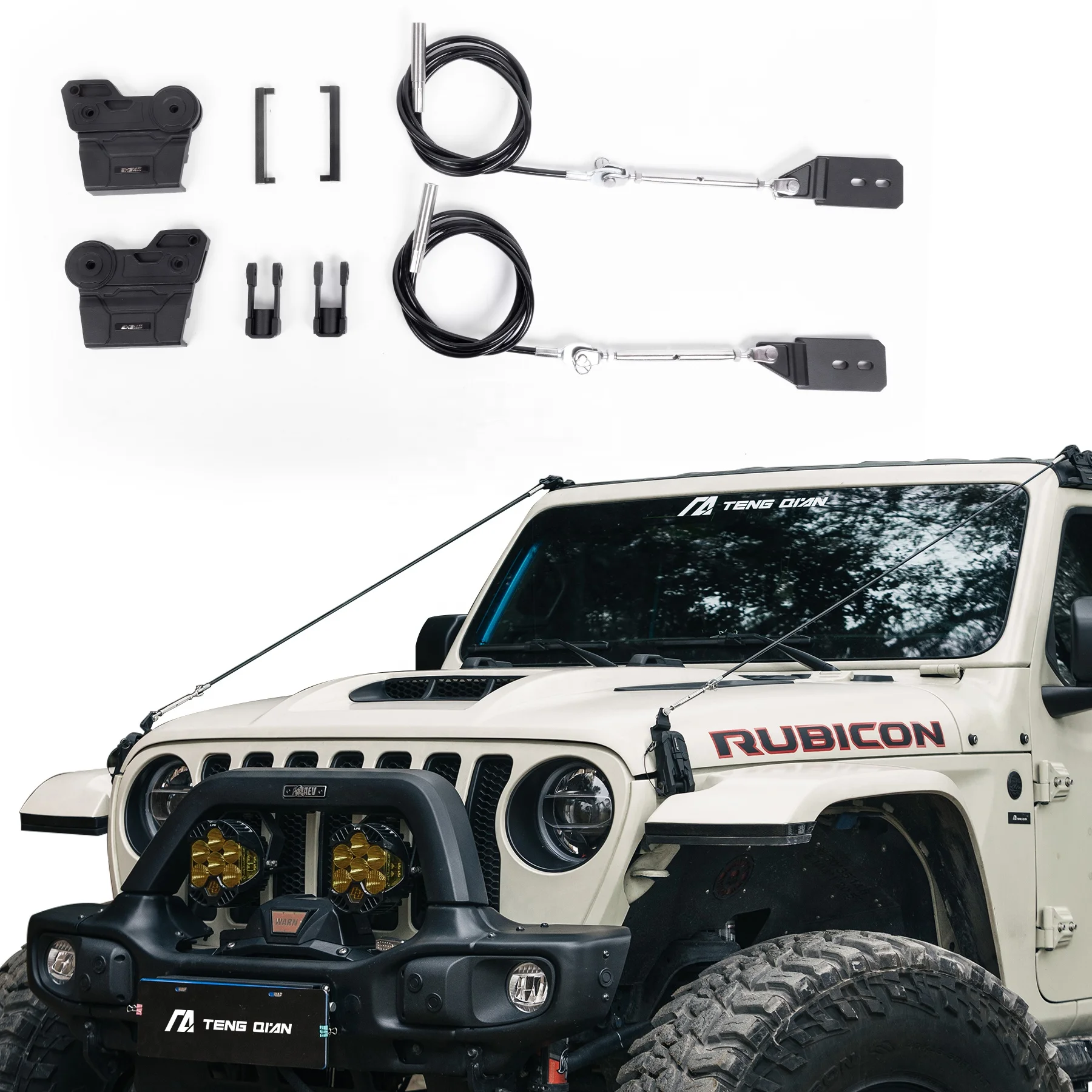 TENGQIAN Branch Splitter Adjustable Limb Riser Kit for Jeep Wrangler JL ...